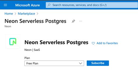 Get Started With Neon Serverless Postgres On Azure Neon Guides