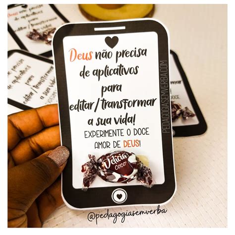 LEMBRANCINHA PARA ENCONTROS OU EVANGELIZAÇÃO Pedagogia sem Verba