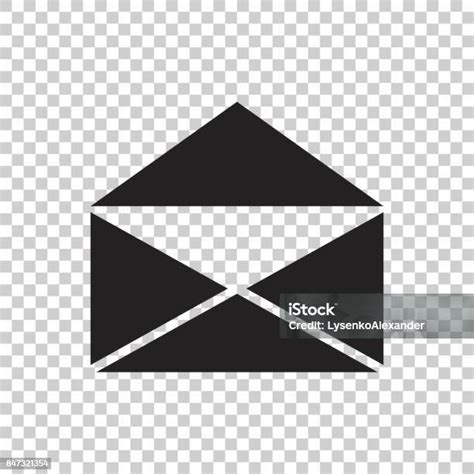 격리 된 배경에 메일 봉투 아이콘 벡터입니다 이메일 평면 벡터 일러스트 레이 션의 기호입니다 고객에 대한 스톡 벡터 아트 및