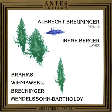 Albrecht Breuninger Violine Cd Jpc De