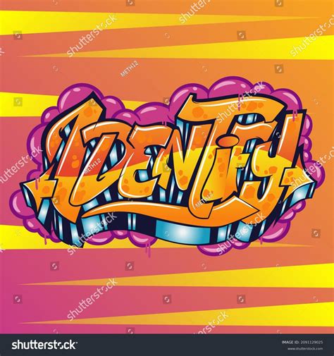 Graffiti Word Illustration Street Graffiti Letters เวกเตอร์สต็อก ปลอด