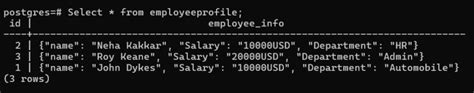 Json In Postgresql Sqlservercentral