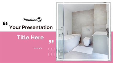 Modular Bathroom Set - Free PowerPoint Template and Google Slides Themes : MyFreeSlides Modular ...