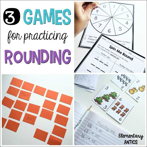 Elementary Antics 3 Games For Practicing Rounding {freebies