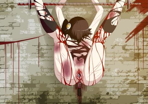 Rule 34 Araragi Karen Black Hair Blood Bondage Breasts Bruise