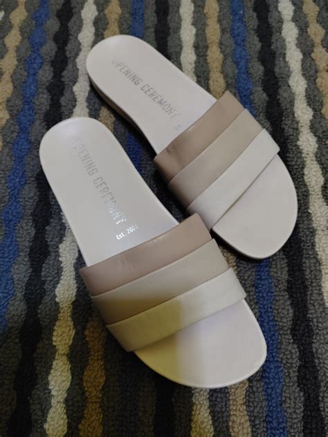 Opening Ceremony Nude Slides Women S Fashion Footwear Slippers And
