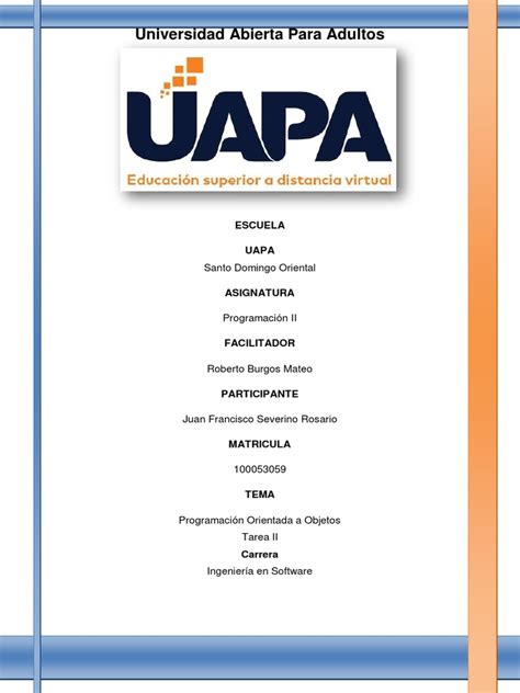 Unidad Ii Programacion Ii Pdf Objeto Informática Programación