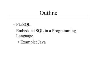 PLSQLIntroduction Ppt