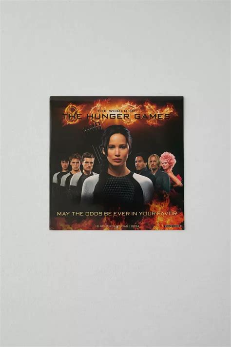Hunger Games 2025 Wall Calendar Urban Outfitters