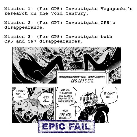 Spoilers Every Cipher Pol Mission Ever R Onepiece
