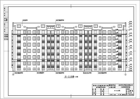 乌鲁木齐市某现代化小区3650平米6层砖混住宅楼cad建筑设计图纸住宅小区土木在线