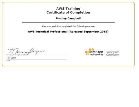 Aws Tech Pro Certificate Ppt