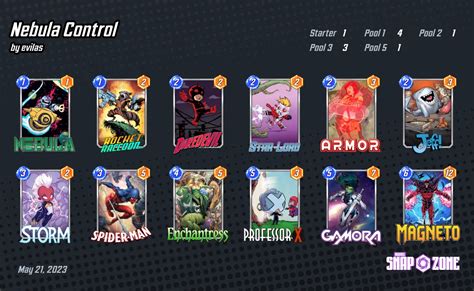 Nebula Control Decks Marvel Snap Zone