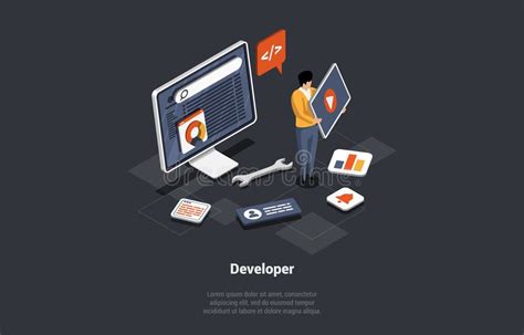 Software Development Coding Process Concept Programmer Or Web