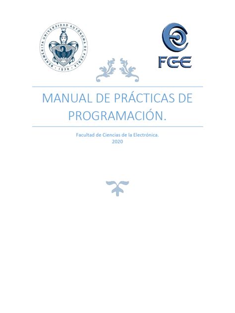 Manual Prácticas Programación Labs Pdf
