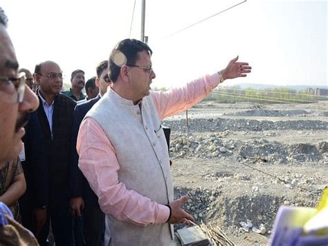 Cm Dhami Inspects Disaster Affected Saung River Bridge Theprint Anifeed
