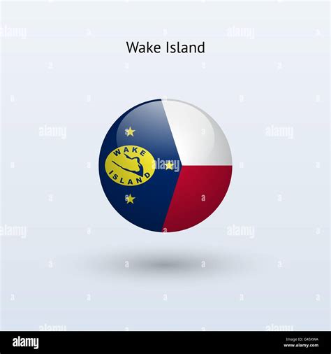 Wake Island Round Flag Vector Illustration Stock Vector Image Art Alamy