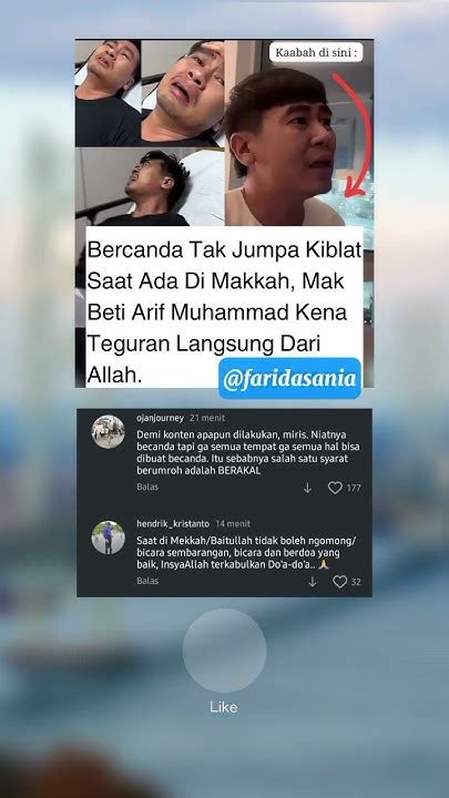 mak beti arif muhammad kena teguran saat umroh #shorts #trending - YouTube