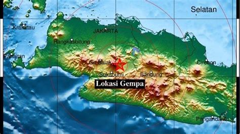 Gempa Guncang Sukabumi Jawa Barat Sabtu 21 Januari 2023 Pusat