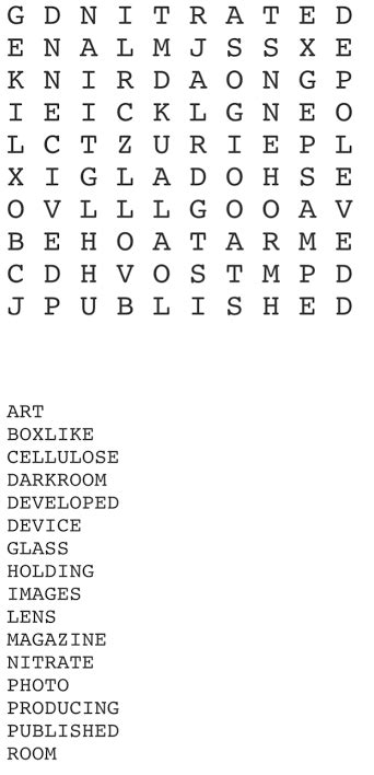 Word Search Through The Lens