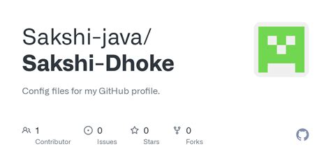 Github Sakshi Javasakshi Dhoke Config Files For My Github Profile