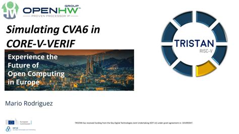 Tristan Workshop Simulating Cva6 In Core V Verif Youtube