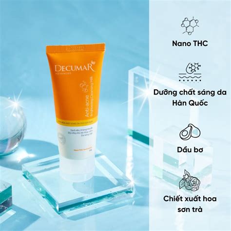 Bộ giảm mụn từ nghệ không màu Decumar THC Decumar