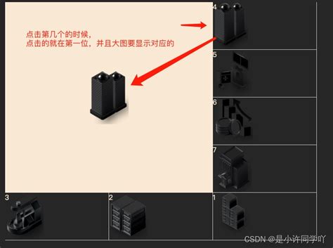 Vuejs实现循环轮播图（点击小图显示大图效果）vue点击图片弹出查看大图 Csdn博客