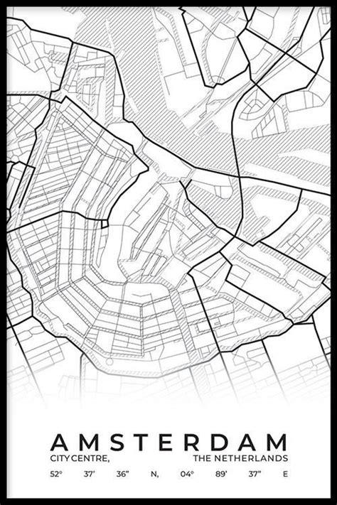 Stadskaart Amsterdam Centrum Stadskaart Stadsplattegronden Amsterdam