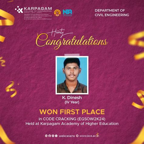 karpagam college of engineering on linkedin coding programming