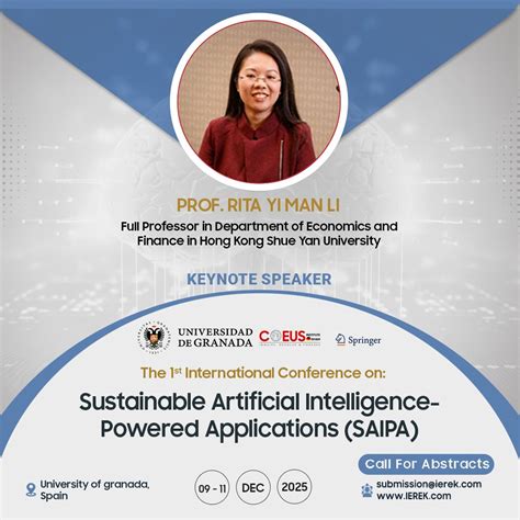 Scopus Springer Saipa2025 Aiforsustainability Keynotespeaker