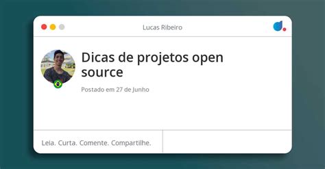 Dicas De Projetos Open Source