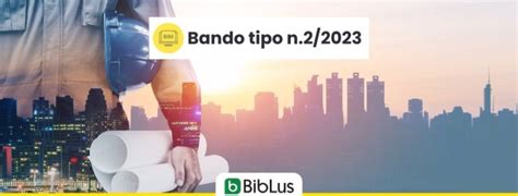 Servizi Di Ingegneria E Architettura Bando Tipo ANAC 2 2023 BibLus