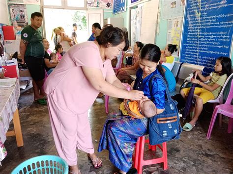 မိုင်းငေါ့မြို့တွင် မြို့ပေါ် ၅ ရပ်ကွက်နှင့် ကျေးရွာများရှိ မွေးကင်းစမှ အသက် ၂ နှစ်အောက် ကလေးငယ