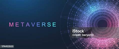 메타버스 가상 현실 기술의 새로운 경험을 제공하는 가상 글로벌 인터넷 연결 메타버스 메타 버스 디지털 세계 스마트 미래 인터페이스 기술 배경 미래 벡터 3차원 형태에 대한