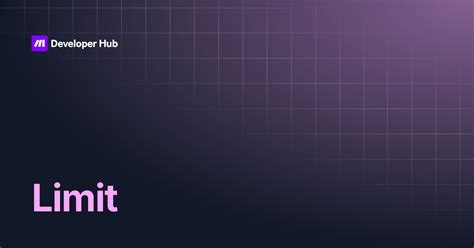 Limit Make Developer Hub