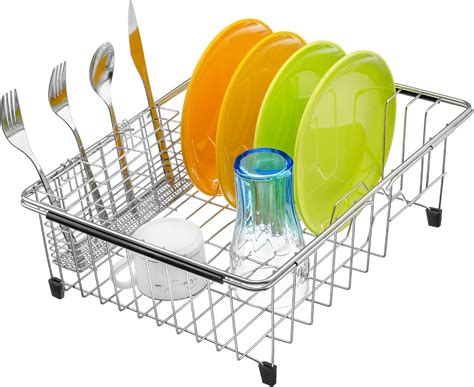 Buy Ipegtop Expandable Deep Large Dish Drying Rack And Utensil Cutlery