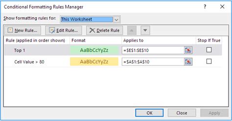 manage conditional formatting rules in excel easy excel tutorial
