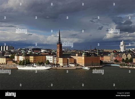 Daily life in Stockholm Sweden during Friday View from Södermalm Stockholm In the picture