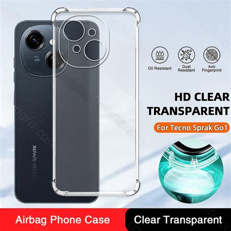 ปลอกใส Tecno Spark Go 1 Sparkgo1 Sparkgo2025 Sparkgo2024 4gโปร่งใสtpuเคสโทรศัพท์กันกระแทกปลอก