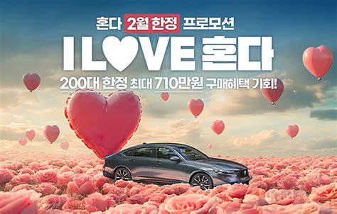혼다코리아 2월 자동차 구매 프로모션 진행어코드 하이브리드 혜택 확대