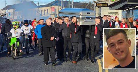 Gangland Murder Victim Brandon Ledwidge Laid To Rest As Youths On