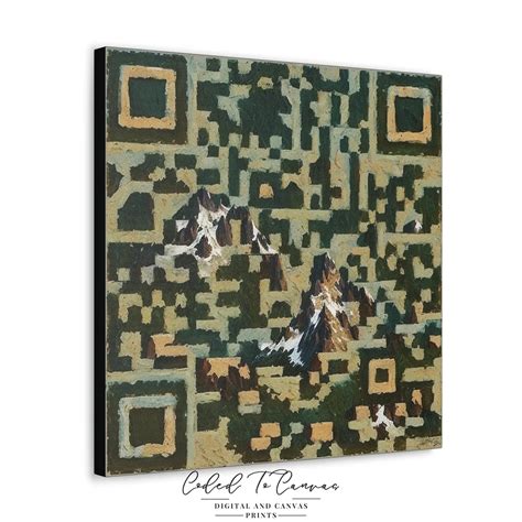 Personalized Qr Code Artwork Ready To Hang Canvas Gallery Wrap