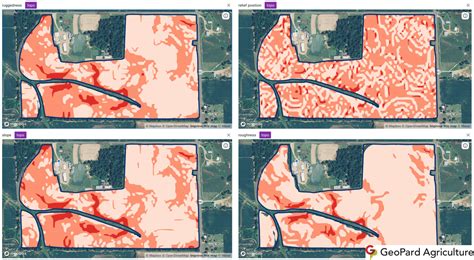 topographic models for machinery and remote sensing geopard agriculture