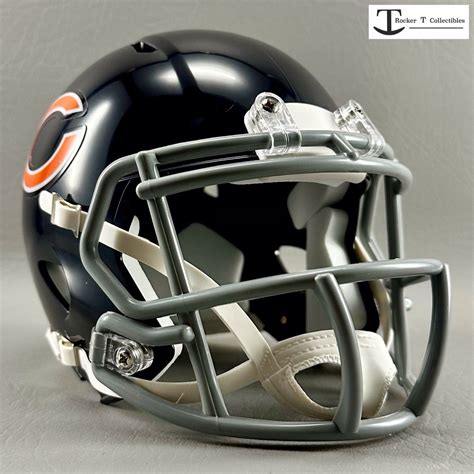 Riddell Custom Chicago Bears Throwback 1973 1981 Speed Mini Helmet