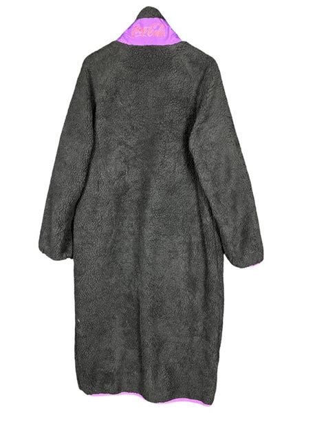 Rare Vintage 90s Coca Cola Reversible Wool Long Coat… Gem