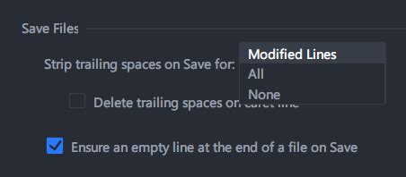 Add An Option To Only Trim Trailing Whitespaces In Modified Lines Issue Microsoft
