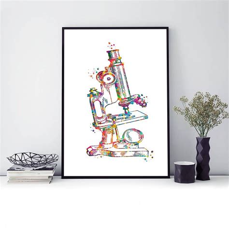 Science Chemistry Instrument Posters Microscope Periodic Table