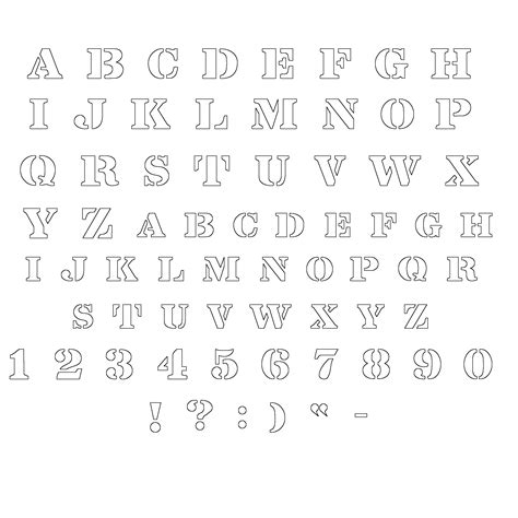 Free Printable Alphabet Stencils View Image Design View Stencil