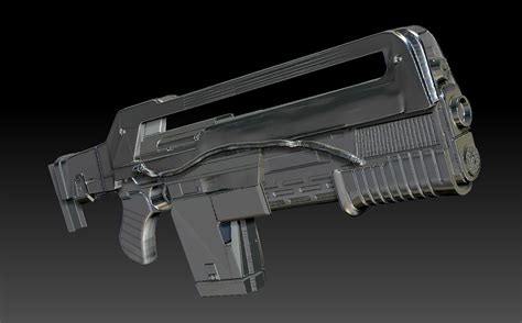 Alien Romulus Inspired Pulse Rifle 3d Model 3d Printable Cgtrader